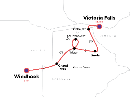Delta & Falls Overland - moja TRAVEL