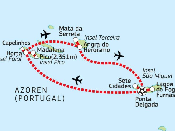 Azoren Wanderreise - moja TRAVEL