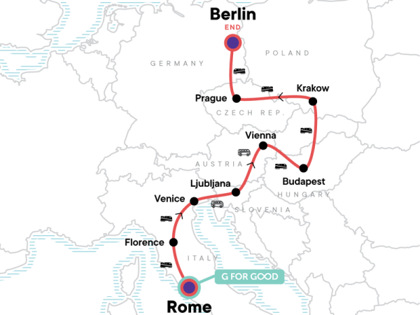 Von Rom nach Berlin - Piazzas, Prag & Geschichte - moja TRAVEL